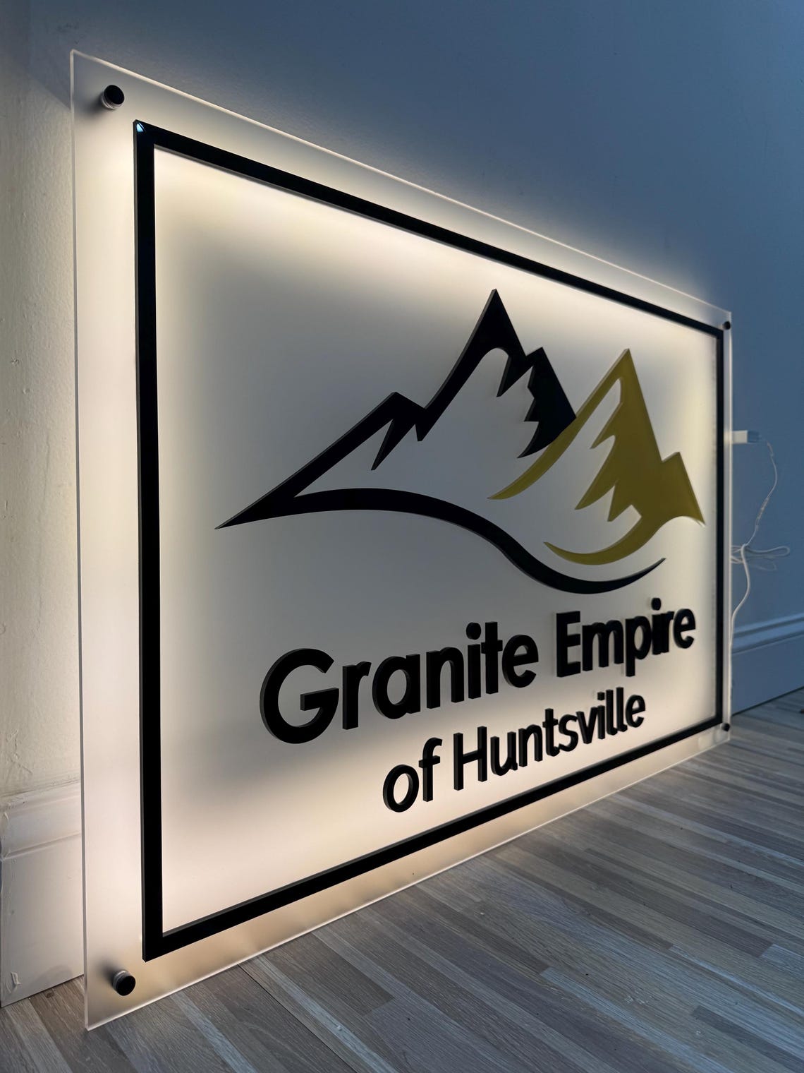 Custom Acrylic 3D Logo Sign | Laser Cut Business Sign - Etsy