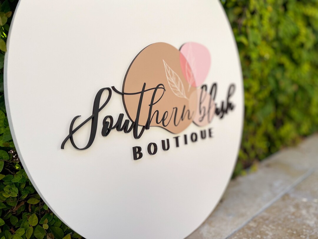 3D Round Logo Sign for Business | Interior Logo Sign | Lobby Sign | 3D ...