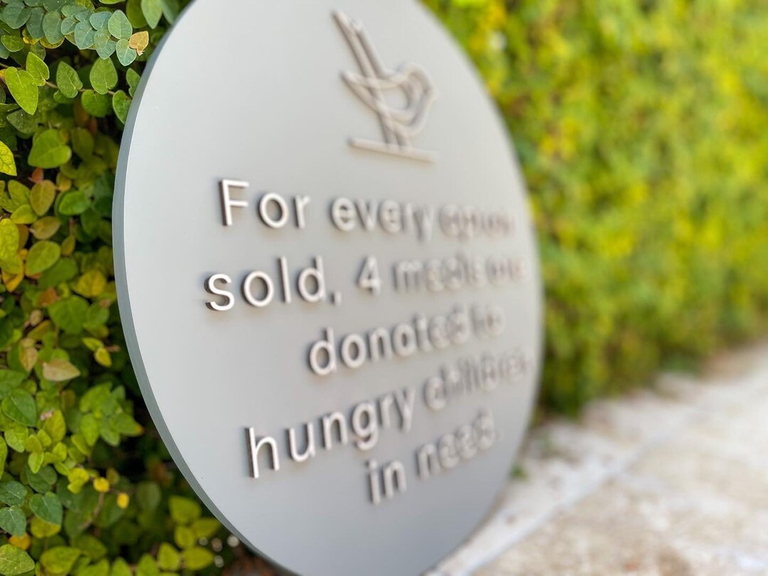 3D Round Logo Sign for Business Interior Logo Sign Lobby Sign 3D Wooden ...