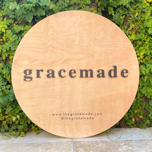 3D Round Logo Sign for Business | Interior Logo Sign | Lobby Sign | 3D ...