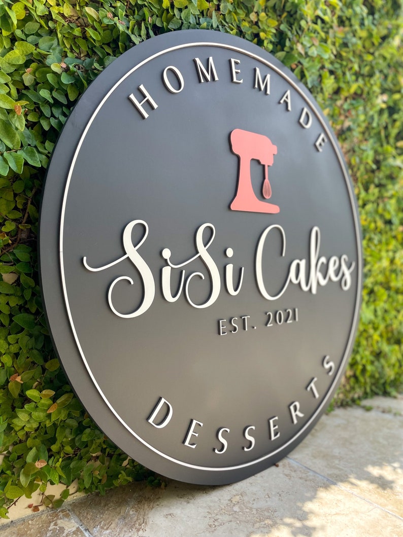 3D Round Logo Sign for Business | Interior Logo Sign | Lobby Sign | 3D ...