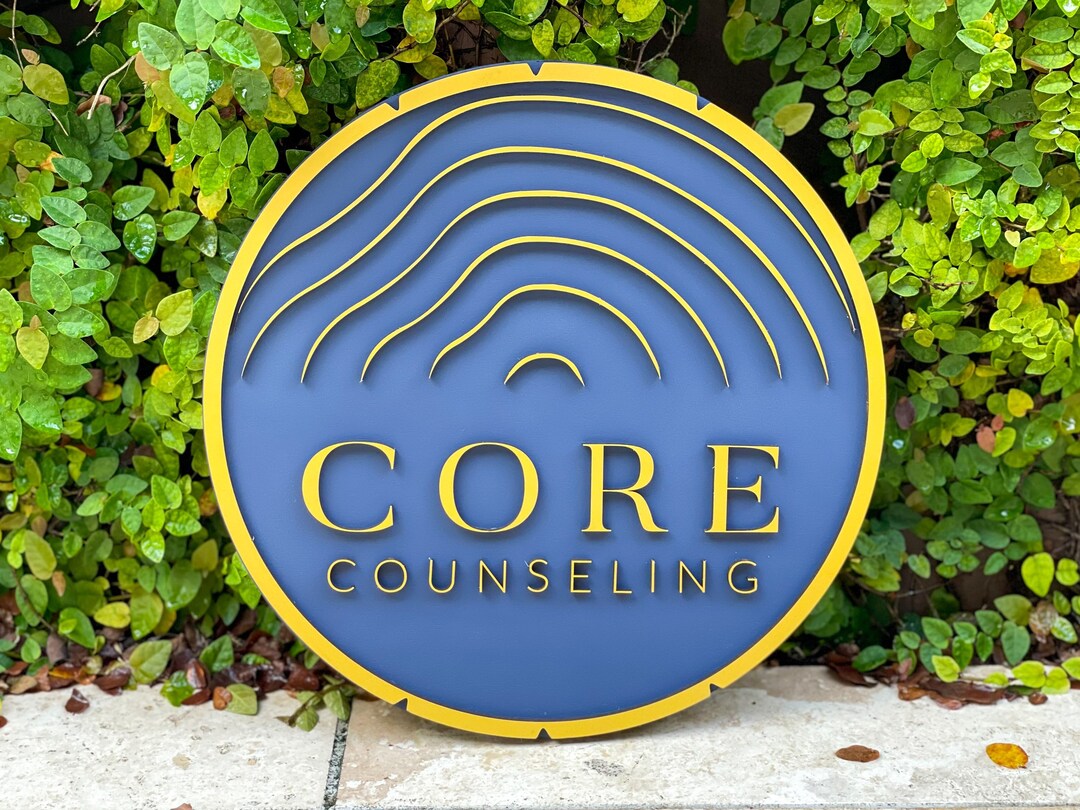 3D Round Logo Sign for Business | Interior Logo Sign | Lobby Sign | 3D ...