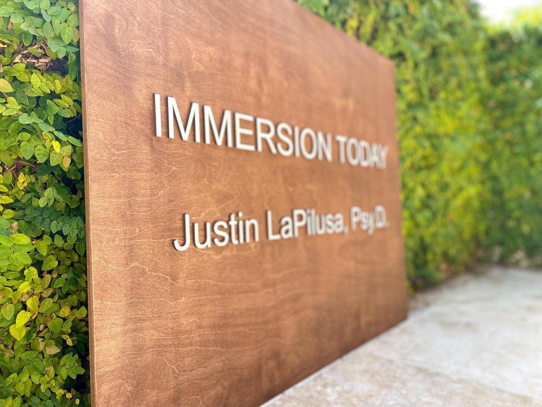 3D Rectangular Logo Sign for Businesses Interior Logo Sign Lobby Sign ...