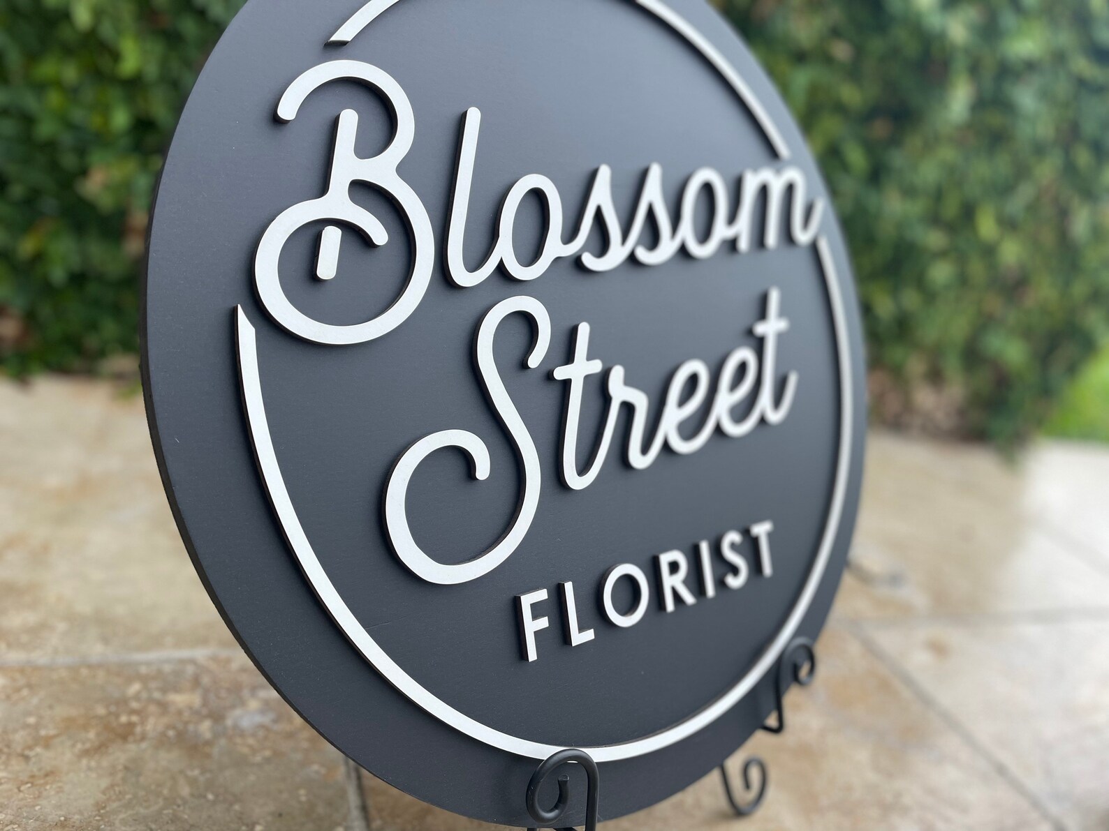 3D Round Logo Sign for Business Interior Logo Sign Lobby - Etsy