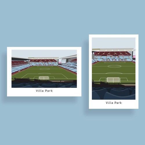 Villa Park Aston Villa F.C. Stadium Print Artwork the Villa - Etsy