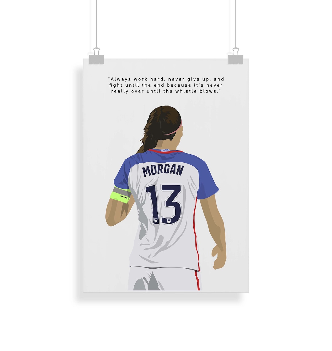 Football Print - Alex Morgan Poster - Etsy