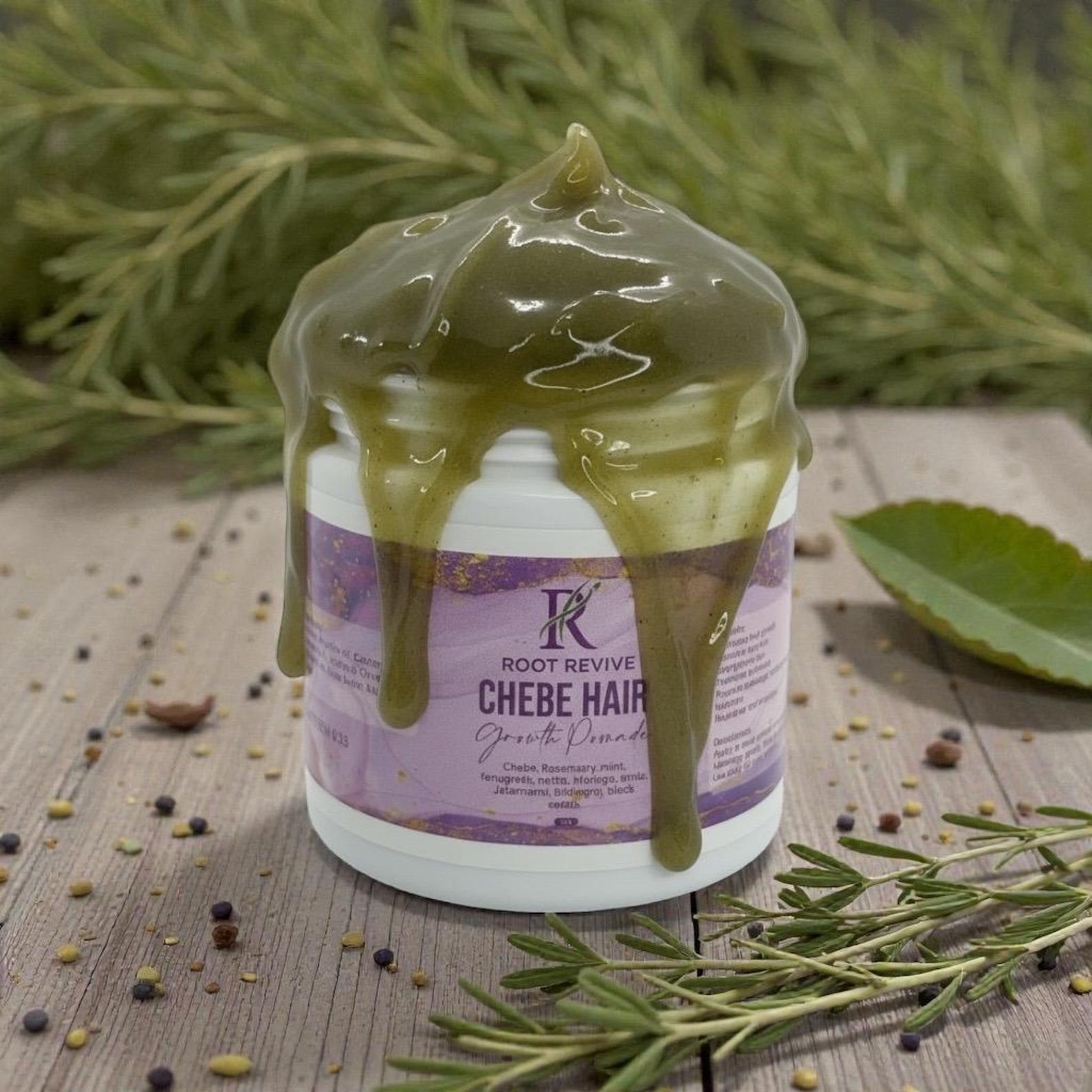 Chebe Hair Growth Grease Rosemary Mint Fenugreek, Nettle, Moringa - Etsy