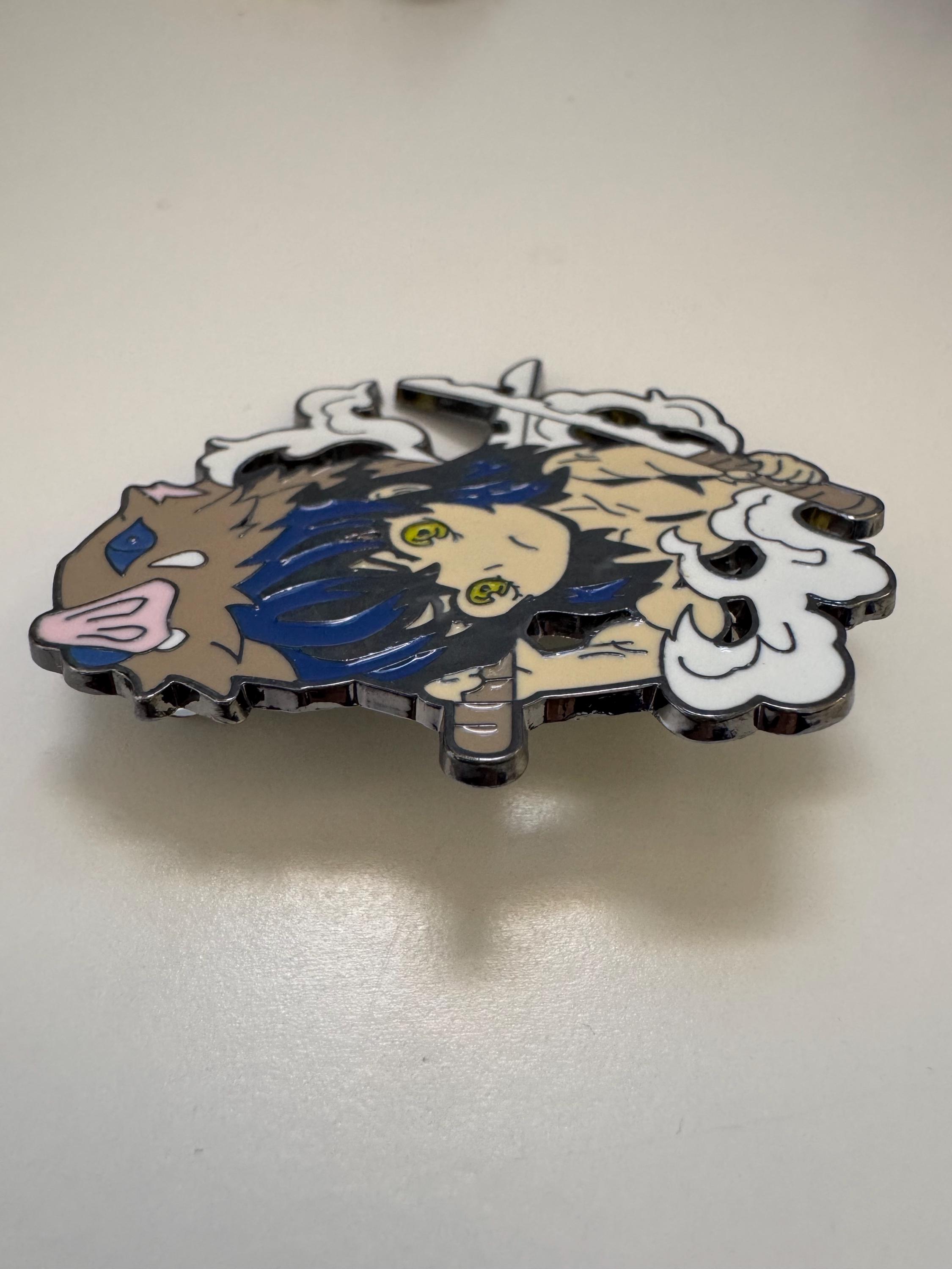 Inosuke Hashibira Pin, Demon Slayer Pin, Otaku Accessory , Gift ,anime ...