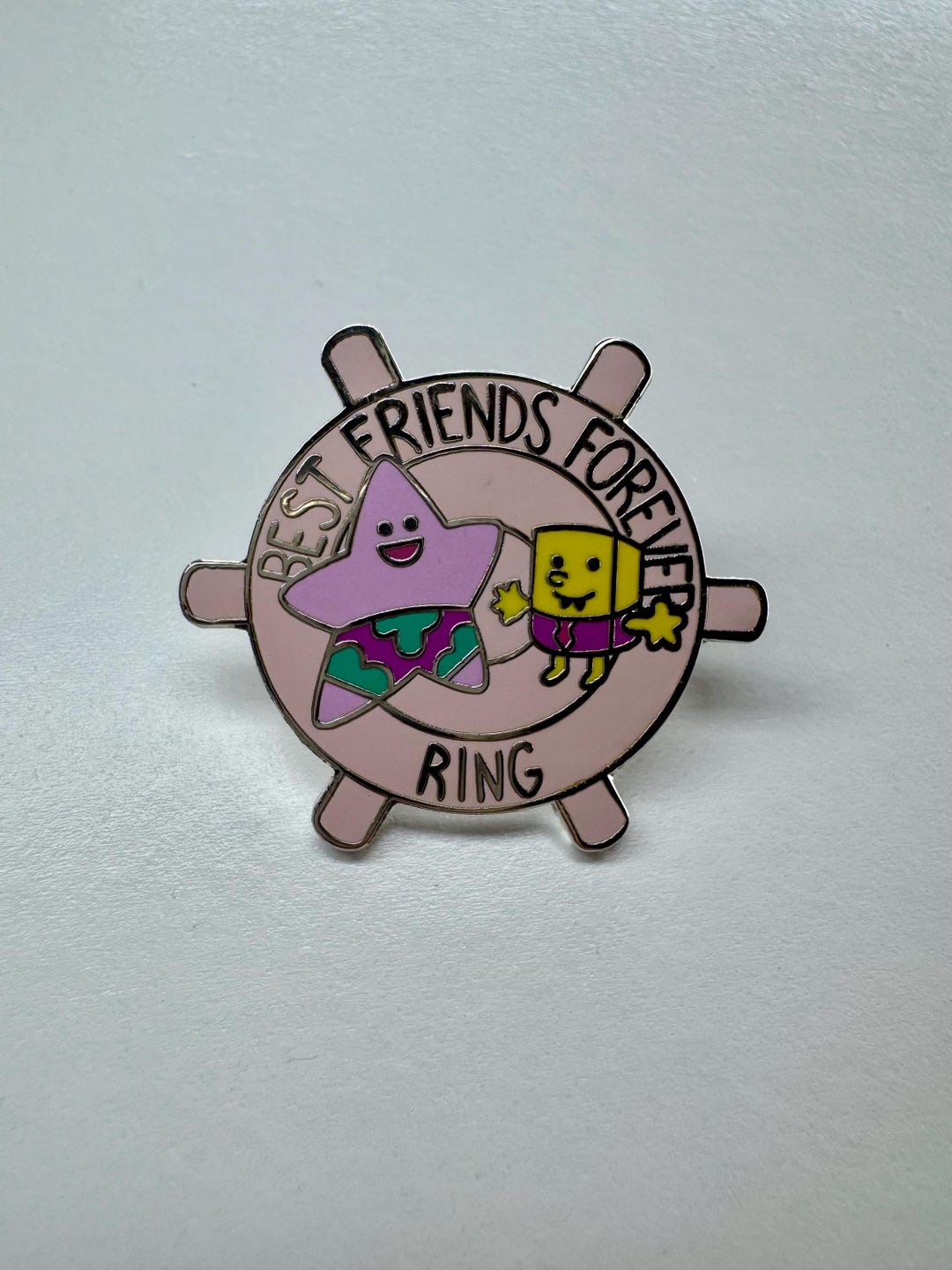 Spongebob Friends Forever Pin, Otaku Accessory , Gift ,anime Art Pin ...