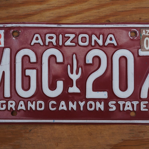 Red License Plate - Etsy