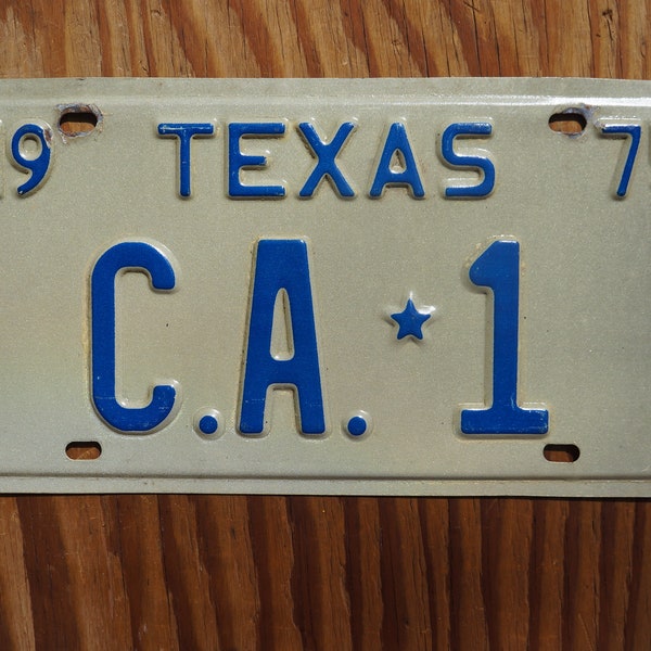 Texas Vanity Plate - Etsy