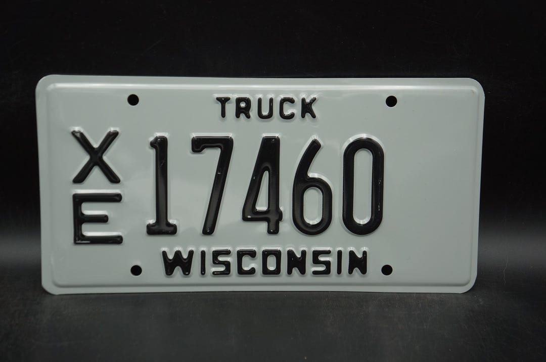 Wisconsin TRUCK License Plate - Etsy