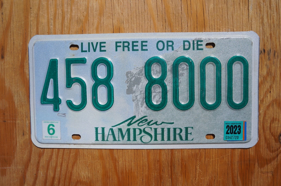 One or More - NEW HAMPSHIRE License Plate - Live Free or Die - Etsy