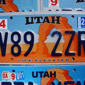 One or More - UTAH ORANGE ARCHES License Plate - Etsy