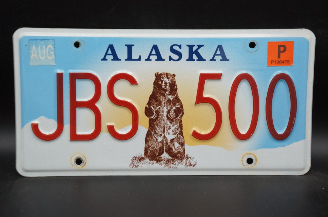 Alaska Grizzly Brown Bear License Plate JBS 500 - Etsy