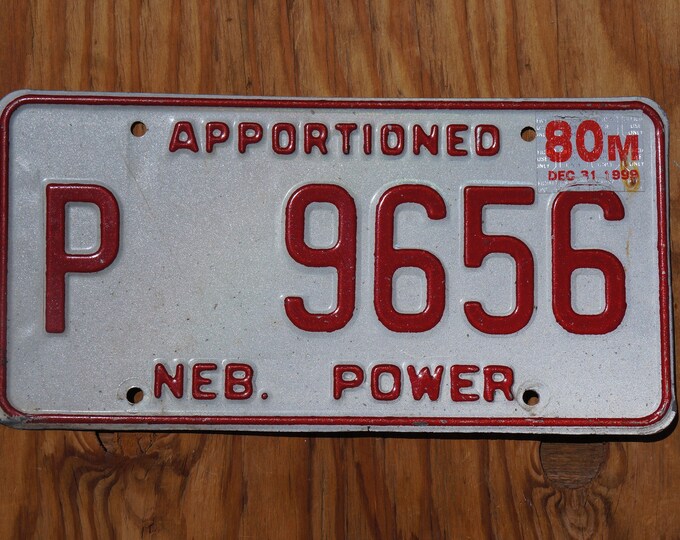 1980 Nebraska APPORTIONED POWER Semi Truck Tractor TRAILER License ...