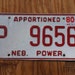 1980 Nebraska APPORTIONED POWER Semi Truck Tractor TRAILER License ...