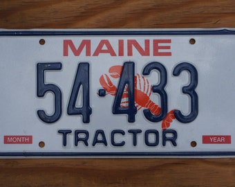Maine Lobster License Plate - Etsy