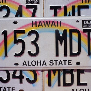 Hawaii Rainbow License Plate - Aloha State - Etsy