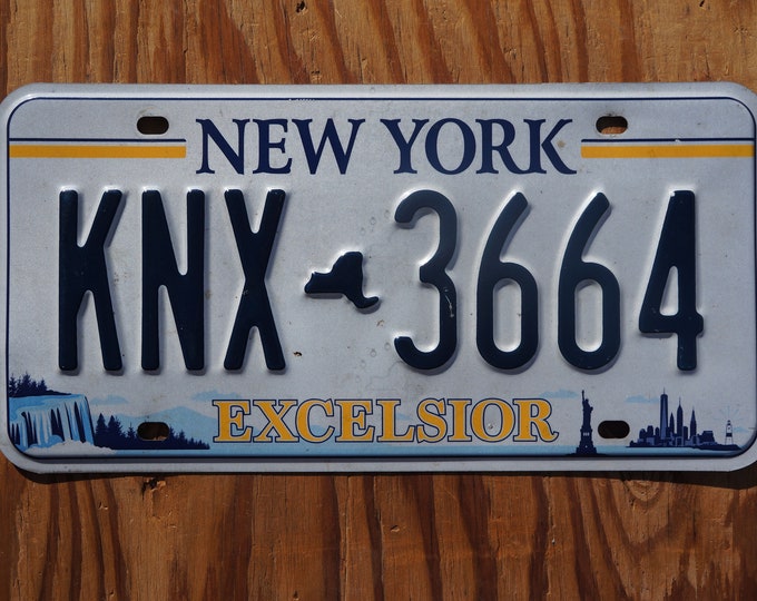New York EXCELSIOR License Plate New Design Statue of Liberty NYC - Etsy