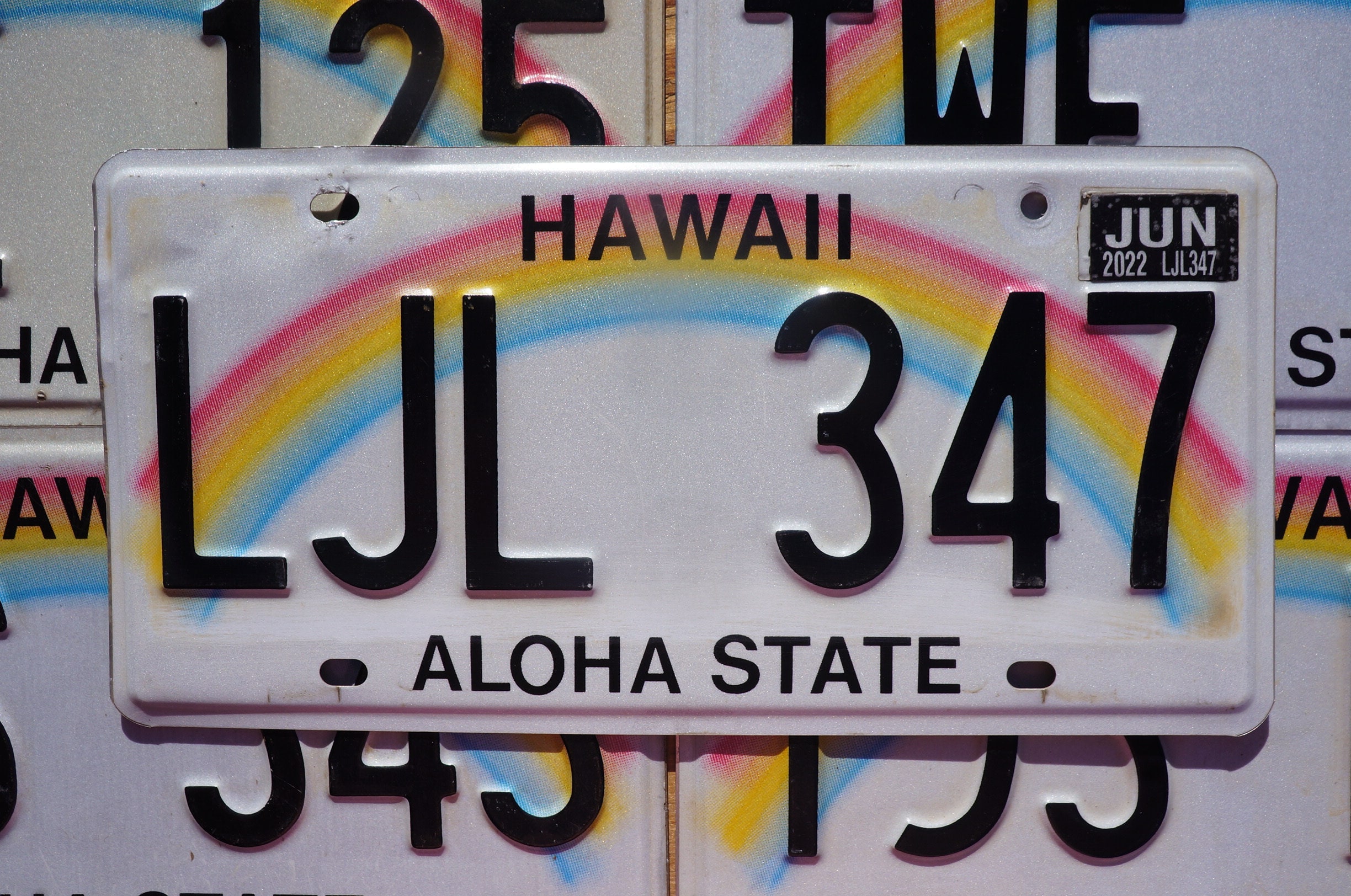 Hawaii Rainbow License Plate - Aloha State - Etsy
