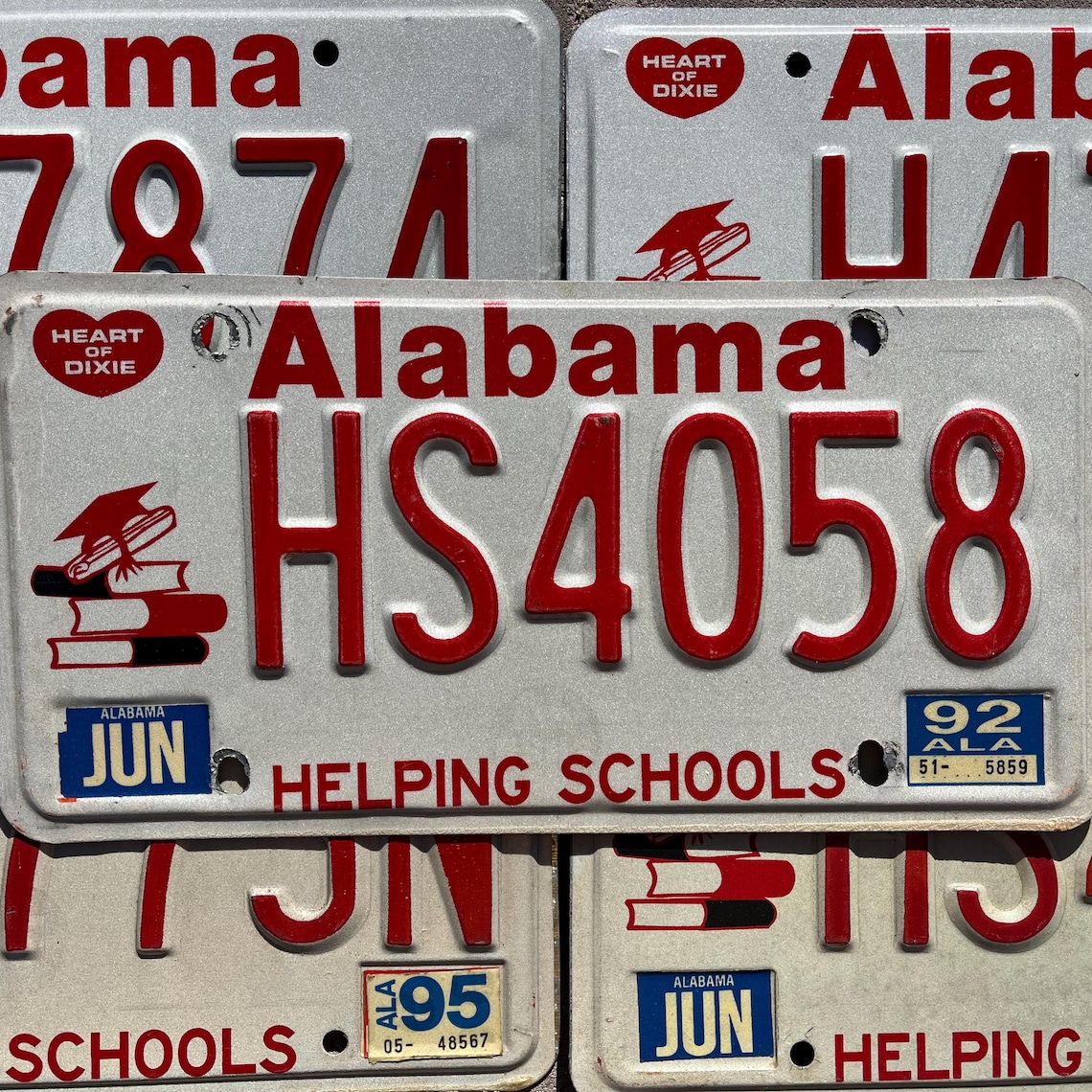 ONE OR MORE - 1990s Alabama Helping Schools Vintage License Plate ...