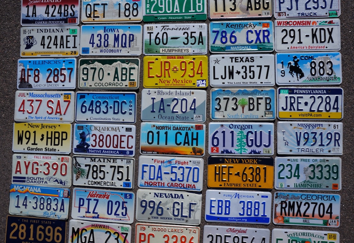 Complete Set All 50 STATES USA License Plates Lot - Etsy