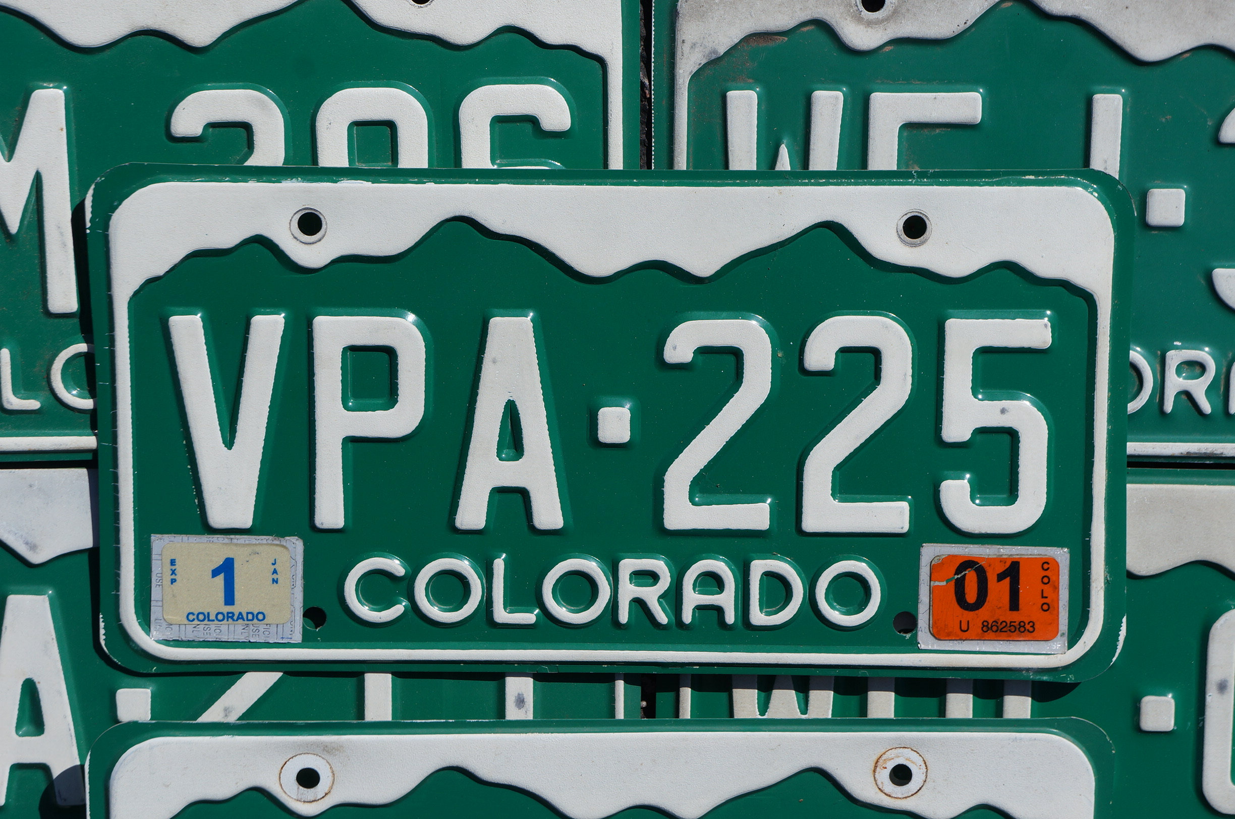 One or More COLORADO GREEN MOUNTAINS License Plate - Etsy