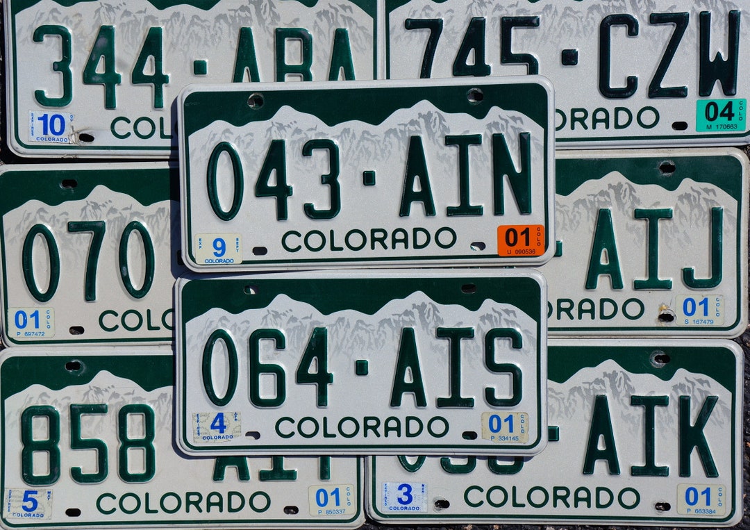One or More - COLORADO SNOW MOUNTAINS License Plate - Etsy