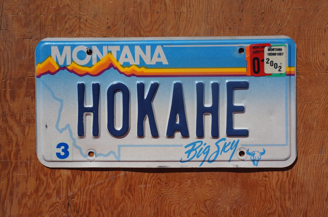 2002 Montana Vanity Big Sky Blue License Plate # HOKAHE - Etsy