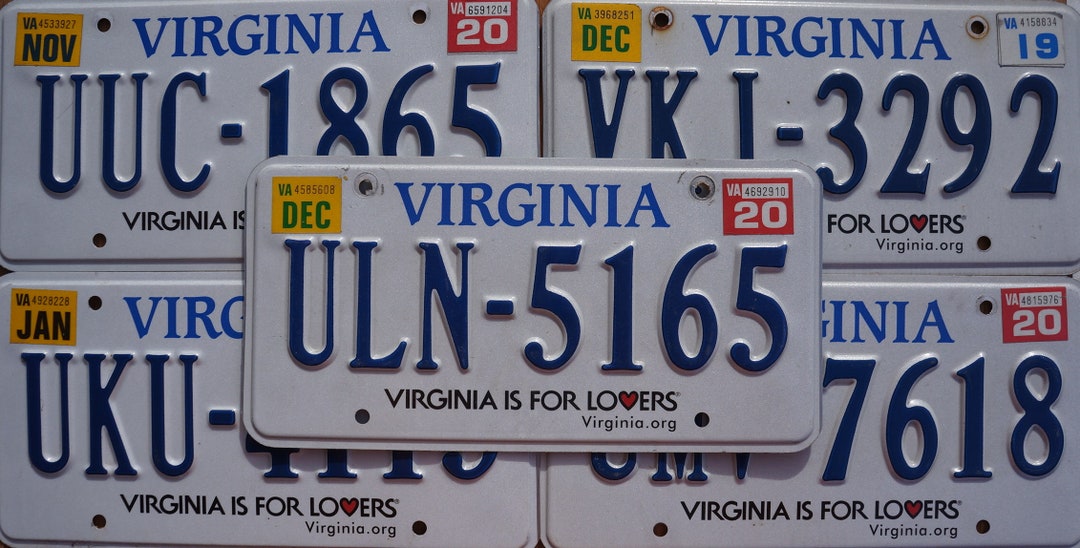 One or More - VIRGINIA License Plate - Virginia is for Lovers - Etsy