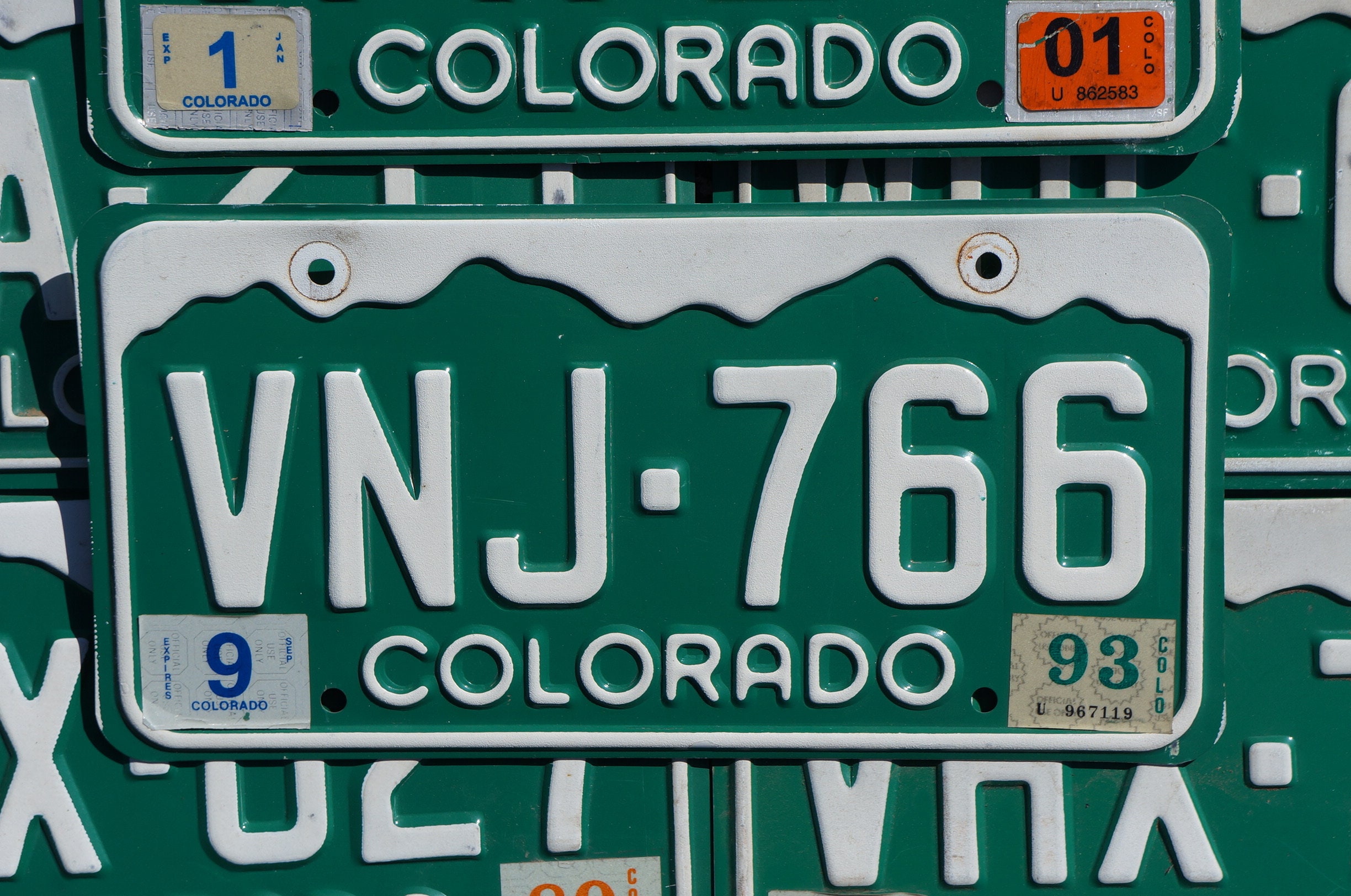 One or More COLORADO GREEN MOUNTAINS License Plate - Etsy