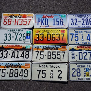 LOT of 12 NEBRASKA License Plates - Etsy