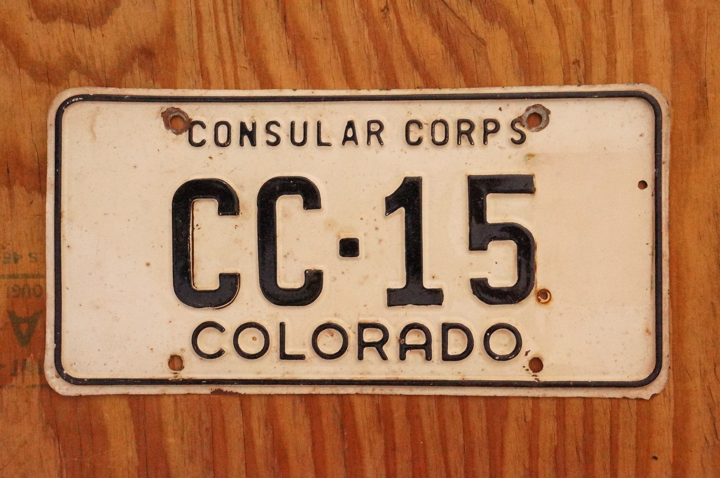 1960s Colorado CONSULAR CORPS License Plate - Etsy