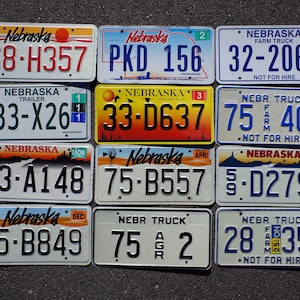 LOT of 12 NEBRASKA License Plates - Etsy