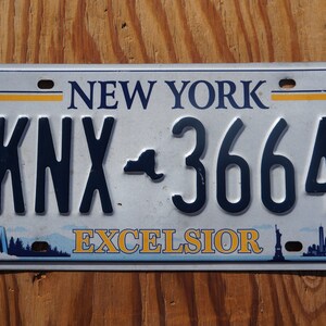 New York EXCELSIOR License Plate New Design Statue of Liberty - Etsy