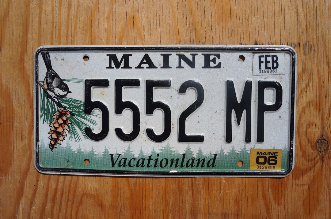 2006 Maine License Plate BIRD Pine Cone # 5552 MP - Etsy