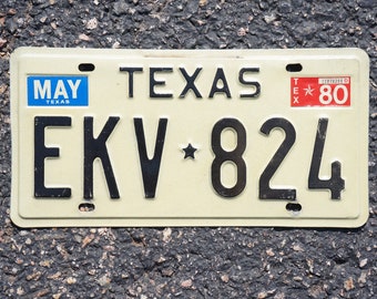 Embossed Texas License Plates - Etsy