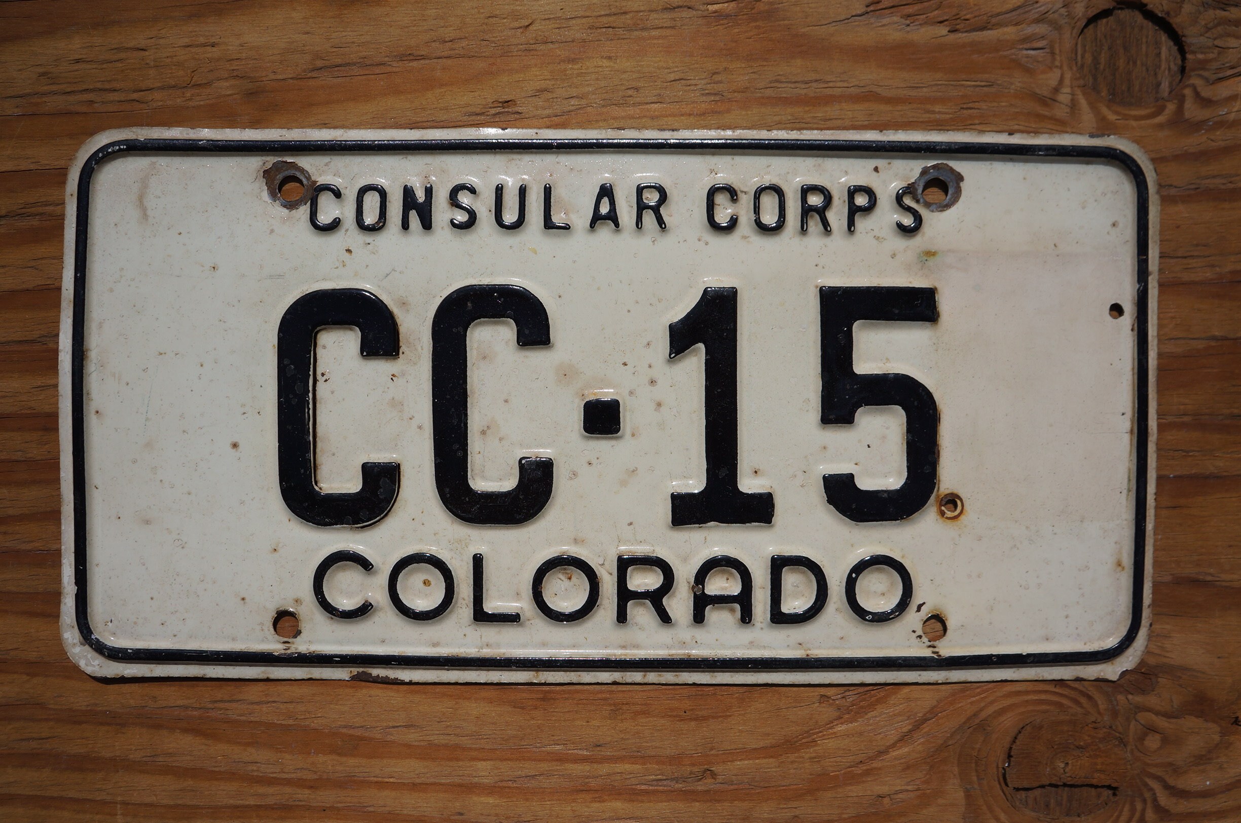 1960s Colorado CONSULAR CORPS License Plate - Etsy