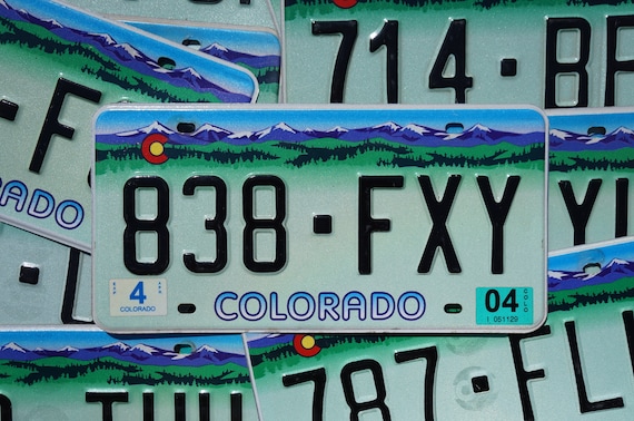One or More COLORADO PURPLE MOUNTAINS License Plate | Etsy