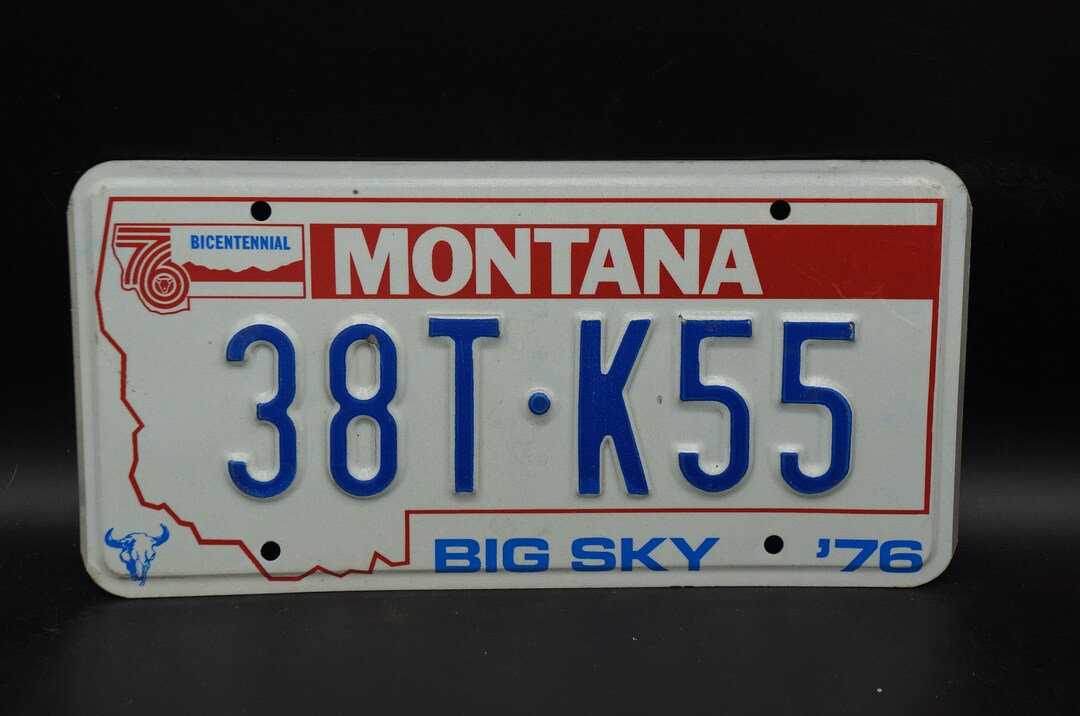 1976 Montana BICENTENNIAL License Plate - Etsy 1976 Montana BICENTENNIAL License Plate - Etsy