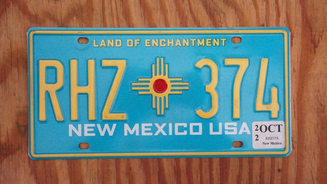 One or More - New Mexico Turquoise Blue Aqua License Plate - Etsy