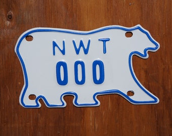 Polar Bear License Plate - Etsy