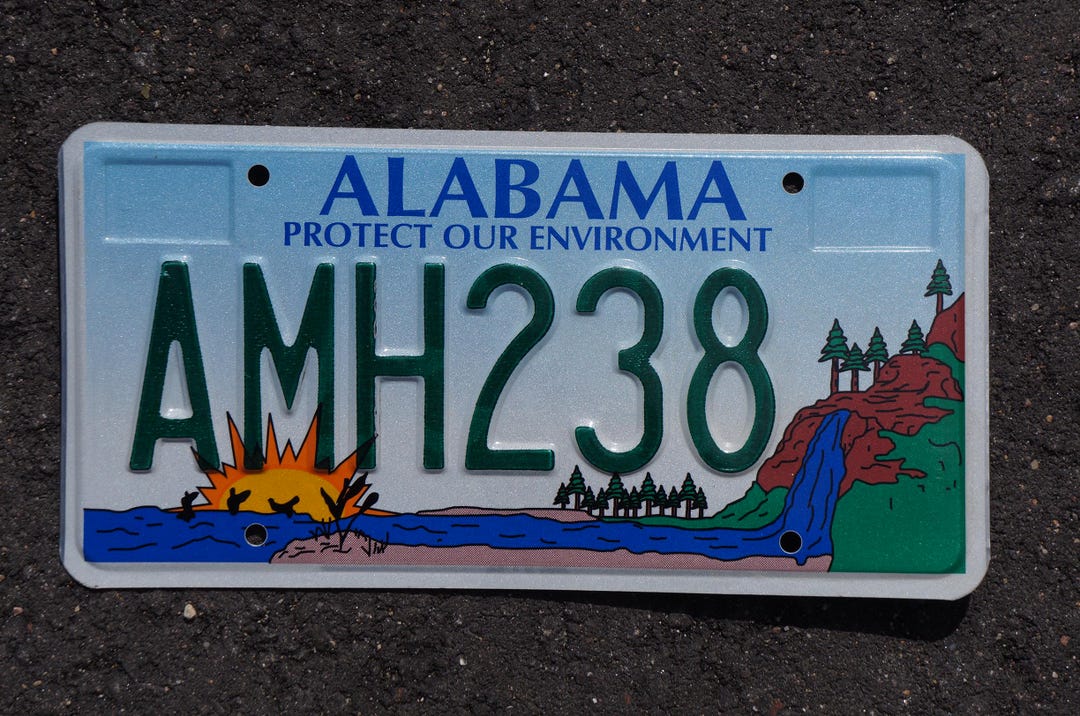 Alabama PROTECT OUR ENVIRONMENT Colorful Graphic License Plate - Etsy