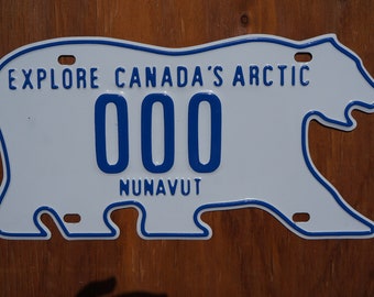 Polar Bear License Plate - Etsy