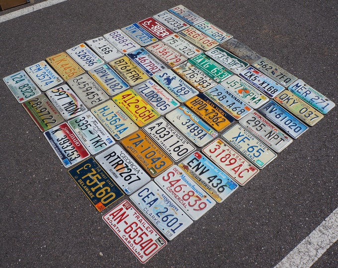 50 States Car Plates OPO 10 – 50 US States LICENSE PLATES Set – Replica ...