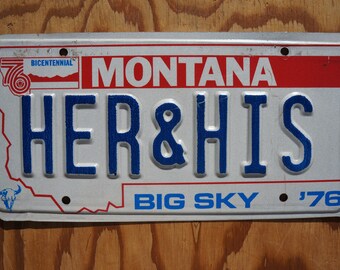 His and Her License Plates - Etsy