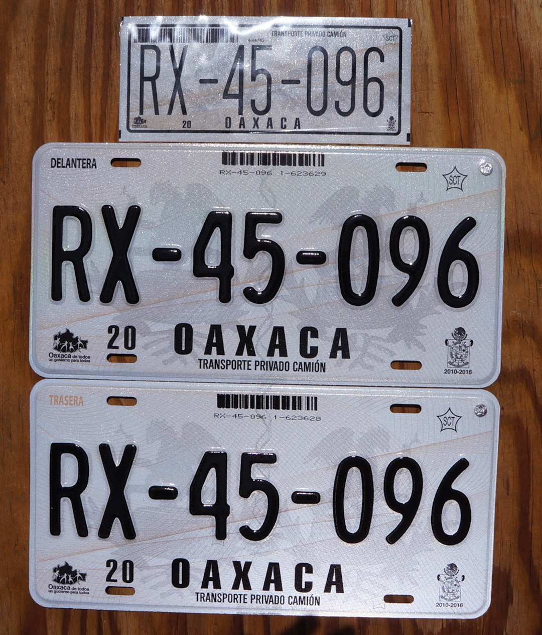 Oaxaca Mexico License Plate Matching Pair / Set W/ Window - Etsy