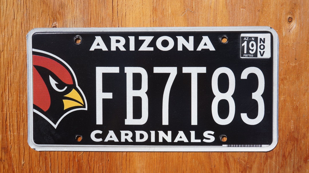 2019 Arizona CARDINALS NFL Footbal Sport Bird License Plate - Etsy