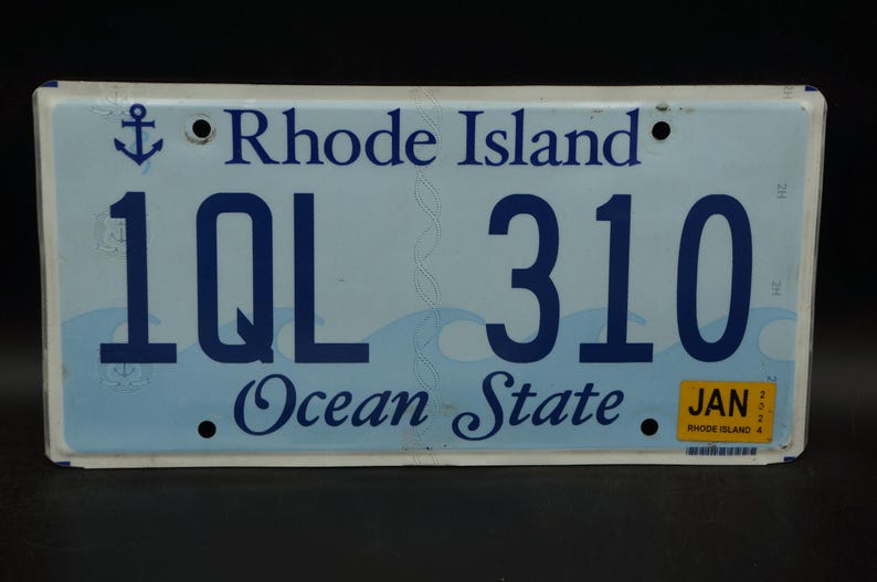 2024 Rhode Island NEW DESIGN Wave License Plate Ocean State - Etsy